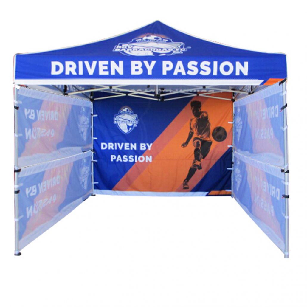 Printed Marquee with Full Walls - Flag Signs NZ | Teardrop Flag Banners ...